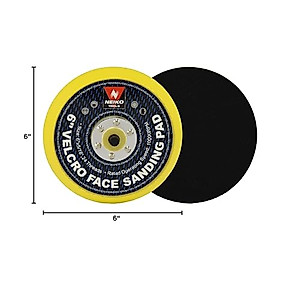 NEIKO 30263A - 6 inch Sanding Discs Hook and Loop, 5/16” Arbor with 24 Thread Mounts, 10,000 RPM, Sanding Pads for Orbital Sander and DA Sander, Hook n Loop Backing Pad