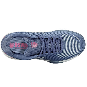 K-Swiss Women's Hypercourt Express 2 HB Tennis Shoe, Infinity/Blue Blush/Carmine Rose, 10 M
