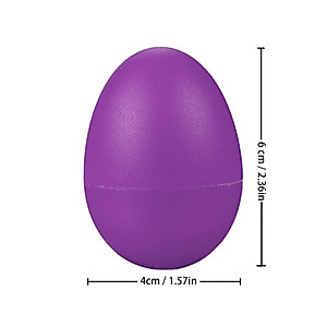 COCOMOON Egg Shakers Musical Instruments for babies-40Pcs Musical Maracas Percussion Instrument (10 Colors) Easter Eggs with a Storage Bag for Music Parties,Toys Music Learning DIY Painting