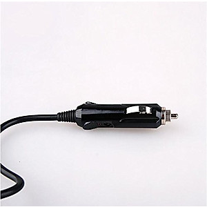 Hot Water Heater Mug for Car - Car Electric Kettle Heated Stainless steel Portable Cigarette Lighter Heating Cup Coffee Cup with Charger for Outdoor Students 12 Volt 450ML 50W, CA107 Black