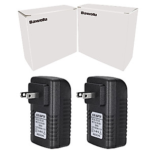 Bawofu 48V 24W 0.5A PoE Power Adapter Supply Injector Ethernet with US Wall Plug, IEEE 802.3af Compliant, 10/100Mbps, for IP Voip Phones Cameras PoE Devices, 2Pack