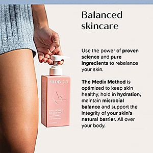 Medix 5.5 Hyaluronic Acid + Vitamin E Cream Body Lotion & Face Moisturizer | Hydrating Dry Skin Firming Lotion Minimizes Look Of Wrinkles, Stretch Marks, & Crepey Skin | Skin Care Products | 15 Fl Oz