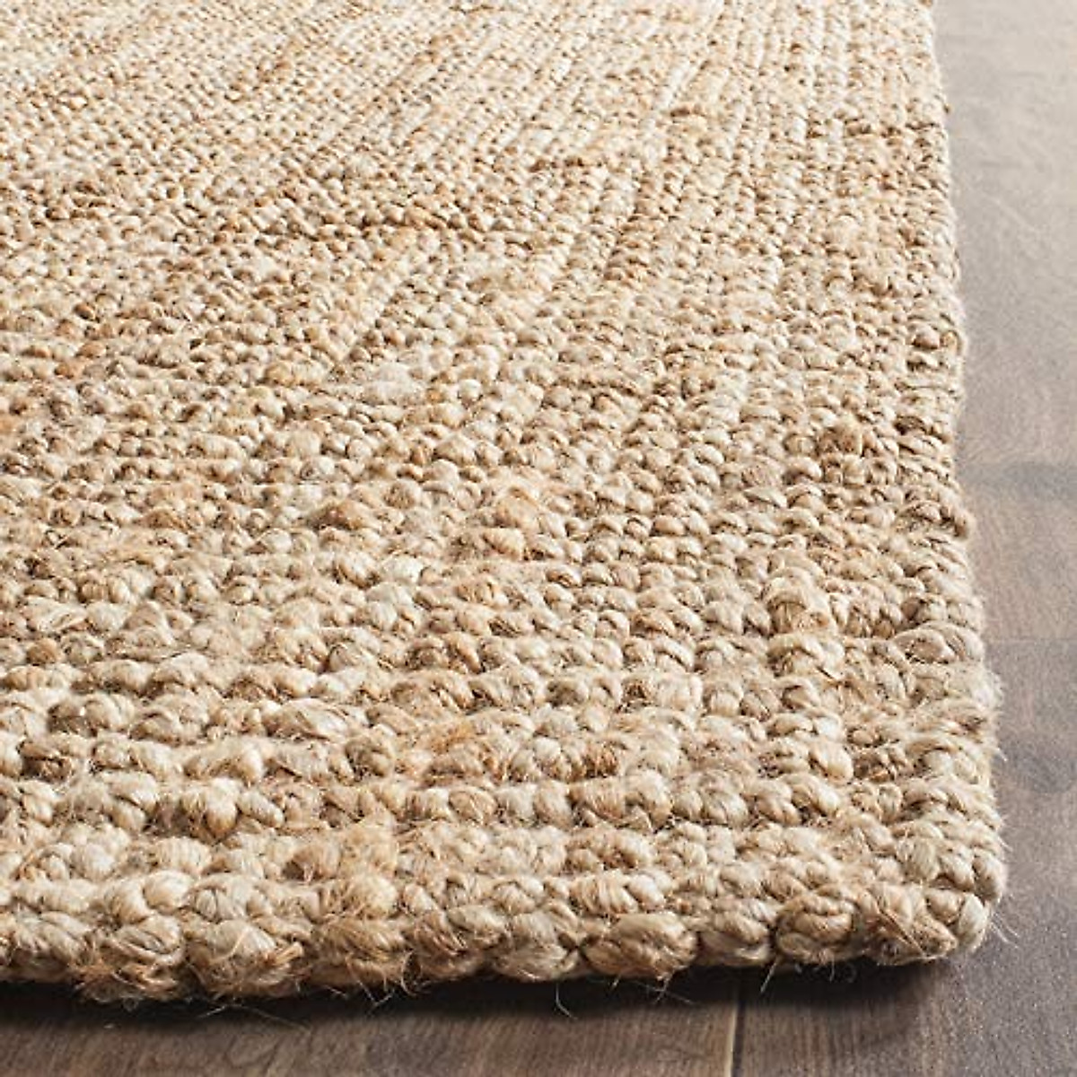 SAFAVIEH Natural Fiber Collection 2' x 4' Natural NF447A Handmade Chunky Textured Premium Jute 0.75-inch Thick Accent Rug