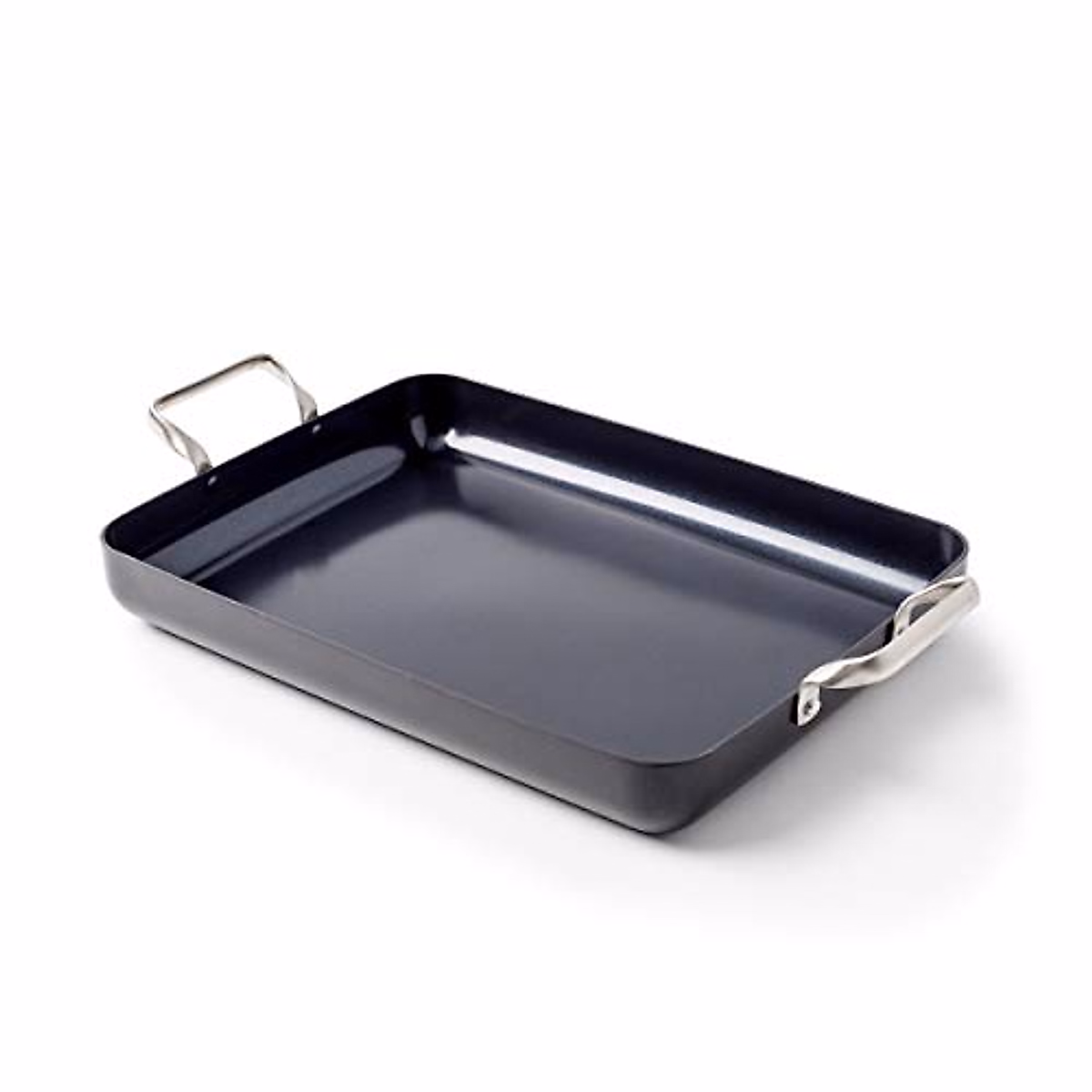 GreenPan Chop & Grill Roasting Pan, 13.8” x 10”, Black