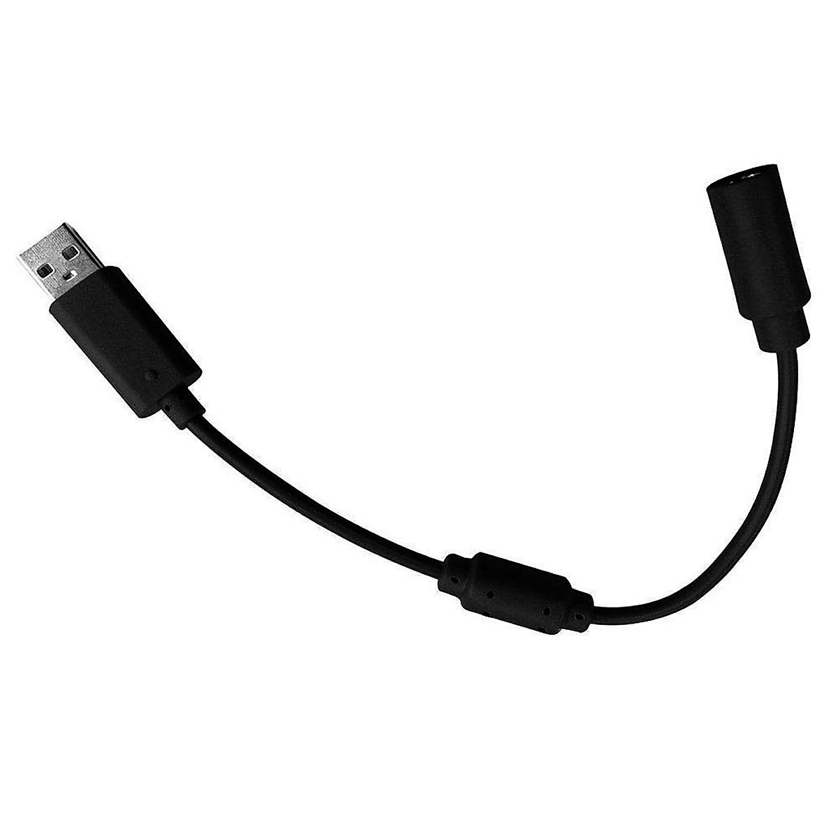 MEIZHEN Replacement Dongle USB Controller Breakaway Cable Cord Game Controller Adapter for Xbox 360 PC Wired Controller Rock Band and Guitar Hero - Black (3 Pack)