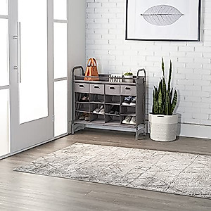 neatfreak 16 Cube Storage Organizer 4-Tier Stackable Shoe Organizer For Closet Organization - Free Standing Cube Shoe Rack With Drawers - 35.2 x 13 x 32.6 in