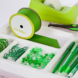 IRIS USA 585636 6-Drawer Storage Cart with Organizer Top, White