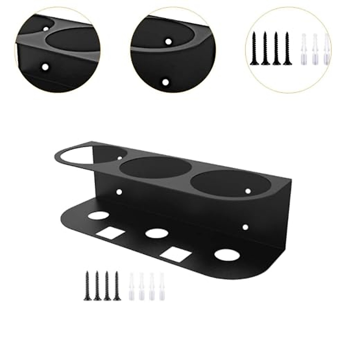 DimyFew Spray Bottle Holder Wall Mount Hardware,Paint Bottle Holder Stand,Bottle Organizer Storage Rack for Kitchen,Craft Workspace, 32cmx11cmx9cm