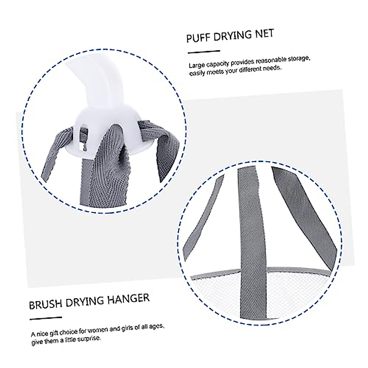 STOBAZA 2pcs Powder Puff Clothes Basket Mini Powder Puff Beauty Sponge Collapsible Clothes Rack Drying Basket Cloth Drying Hanger Drying Rack Drying Net Beauty Egg Drying Basket Small