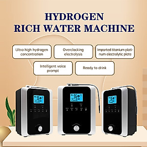 AQUALKA Water Ionizer & Purifier Machine PH 3-11 Alkaline Acid / 7 Water Settings Up to / - 800mV ORP/ 12000 Liters Per Filter/Auto-Cleaning-LCD Touch Water Filter
