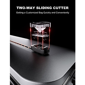 Vacuum Sealer Machine,75KPa Suction Power Food Vacuum Saver with Starter Kits with 10 Bags, Automatic Vacuum Sealer for Food Storage, Outside Cutter,Moist&Dry Mode