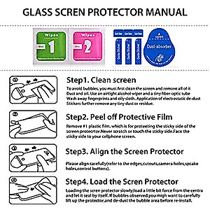 Ailiber Compatible with Lively Smart Screen Protector[2 Pack], Jitterbug Smart3 5007S Tempered Glass Film Anti-Scratch, HD Clear Case Friendly, Bubble Free Screen Protector for Jitterbug, Lively Smart
