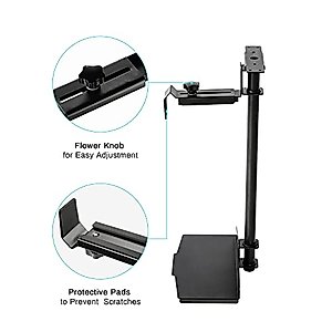 EUREKA ERGONOMIC CPU Holder Under Desk Mount, Computer Tower Holder 360° Swivel Height & Width Adjustable, Holds up to 44 lbs, Fits Most Computer Tower, Black