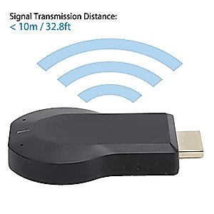 HDMI Wireless Display Adapter, WiFi 1080P Mobile Screen Mirroring Receiver Dongle for iOS for Android Phone to TV Projector Support for Miracast / DLNA