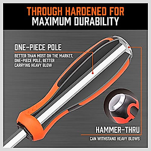 HORUSDY 44-Piece Magnetic Screwdriver Set with Go-Thru Steel Blades | High Torque, Plastic Racking