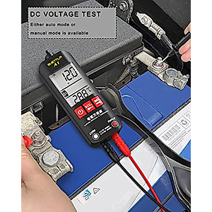 SUETTLA A1 Voltage Tester, Non Contact Voltmeter Digital Smart Multimeter Electric Detector for Measure AC/DC Volt, Liver Wire, Resistance, Continuity