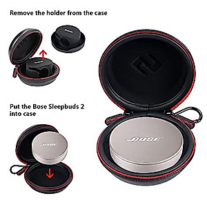 Smatree Hard Earphone Case for Bose Sleepbuds 2, Bose Sleepbuds II Carrying Case, Wireless Headphone Sports Hard Carrying Case(Not Include Headphones!)