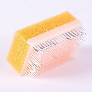 Scalp Scrubbie Cradle Cap Brush - 3-pk - Sterile and Safe - 2 in 1, Baby Brush and Sponge | For Cradle Cap Treatment and Baby Bath Time