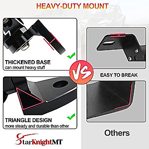 UTV Flag Mount- StarknightMT Adjustable Heavy Duty UTV Whip Mount for 1.75"-2" Roll Bar Compatible with Polaris RZR 1000 XP 900 Pro Can-Am Maverick x3 Pioneer 1000 Talon 1PC