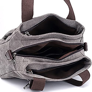 poopy Purse Handbag for Women Canvas Tote Bag Casual Shoulder Bag School Bag (purple)