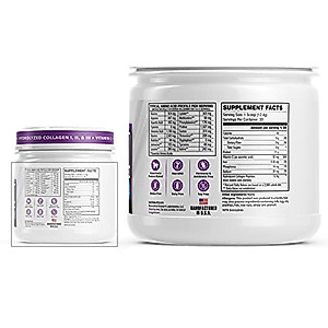 INVIGOR8 Collagen Peptides Weight Loss Formula Hydrolyzed Collagen Types I, II, & III + Vitamin C Unflavored Non-GMO Grass-Fed Supplement Blend