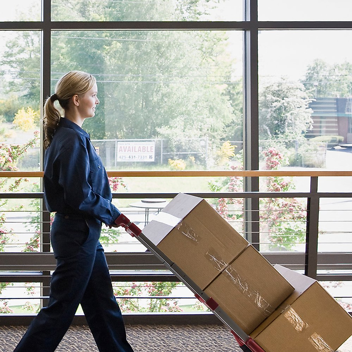 Heavy Duty Hand Truck & Dolly - 150 lb. Capacity Aluminum Utility Cart with Adjustable Shaft, Folds Down to Just 2" by Knack – Moving Equipment, Great for Lifting Boxes & Luggage (Blue)