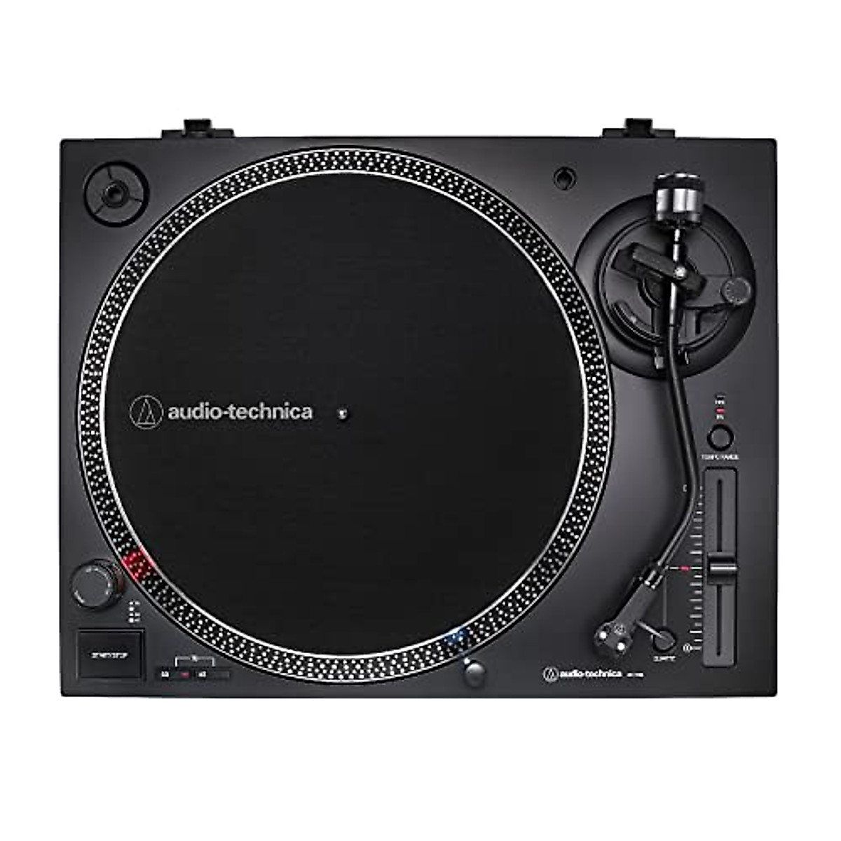 Audio-Technica at-LP120XUSB Direct-Drive Turntable (Analog & USB), Black, Hi-Fidelity, plays 33 -1/3, 45, and 78 RPM Records, Convert Vinyl to Digital (AT-LP120XUSB-BK-cr) (Renewed)