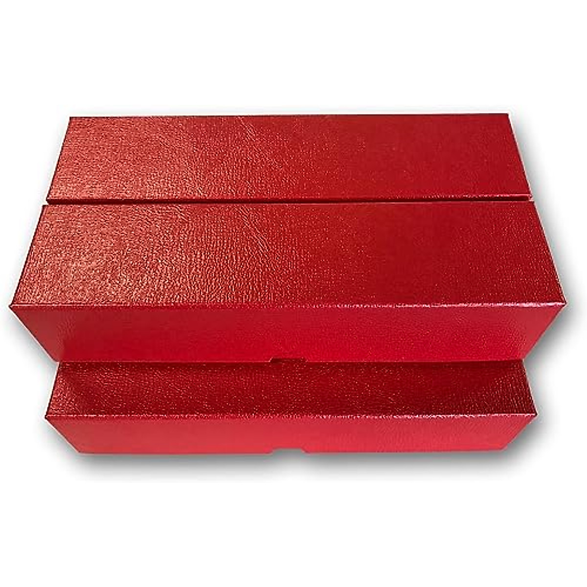 Guardhouse 9" Single Row Storage Box for 2" Paper and Plastic Coin Holders 5 Pack Red