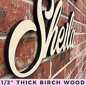 Personalized Wooden Baby Name Sign – Nursery Wall Letters, Kids’ Room Décor, 1/2" Thick, 12"-33" Wide