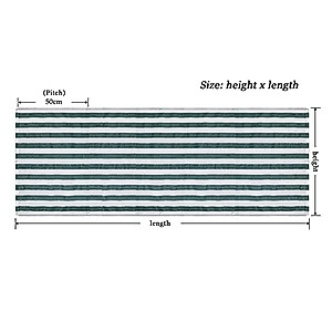 ALBN Balcony Privacy Screen Windshield Net Fence Sunshade HDPE UV-Proof Fits Apartment Railings, Patio Decking, with Cable Ties (Color : Green-White, Size : 75x600cm)