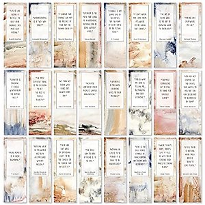 Abstract Bookmarks with Inspirational Quotes - Pack of 48