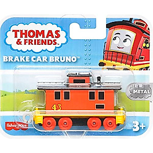 Thomas & Friends Toy Train, Brake Car Bruno Diecast Metal Push-Along Vehicle for Preschool Pretend Play Ages 3Y+