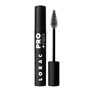 LORAC PRO Plus Fiber Mascara Black, Curling, Volumizing, Lifting, Lengthing, Buildable