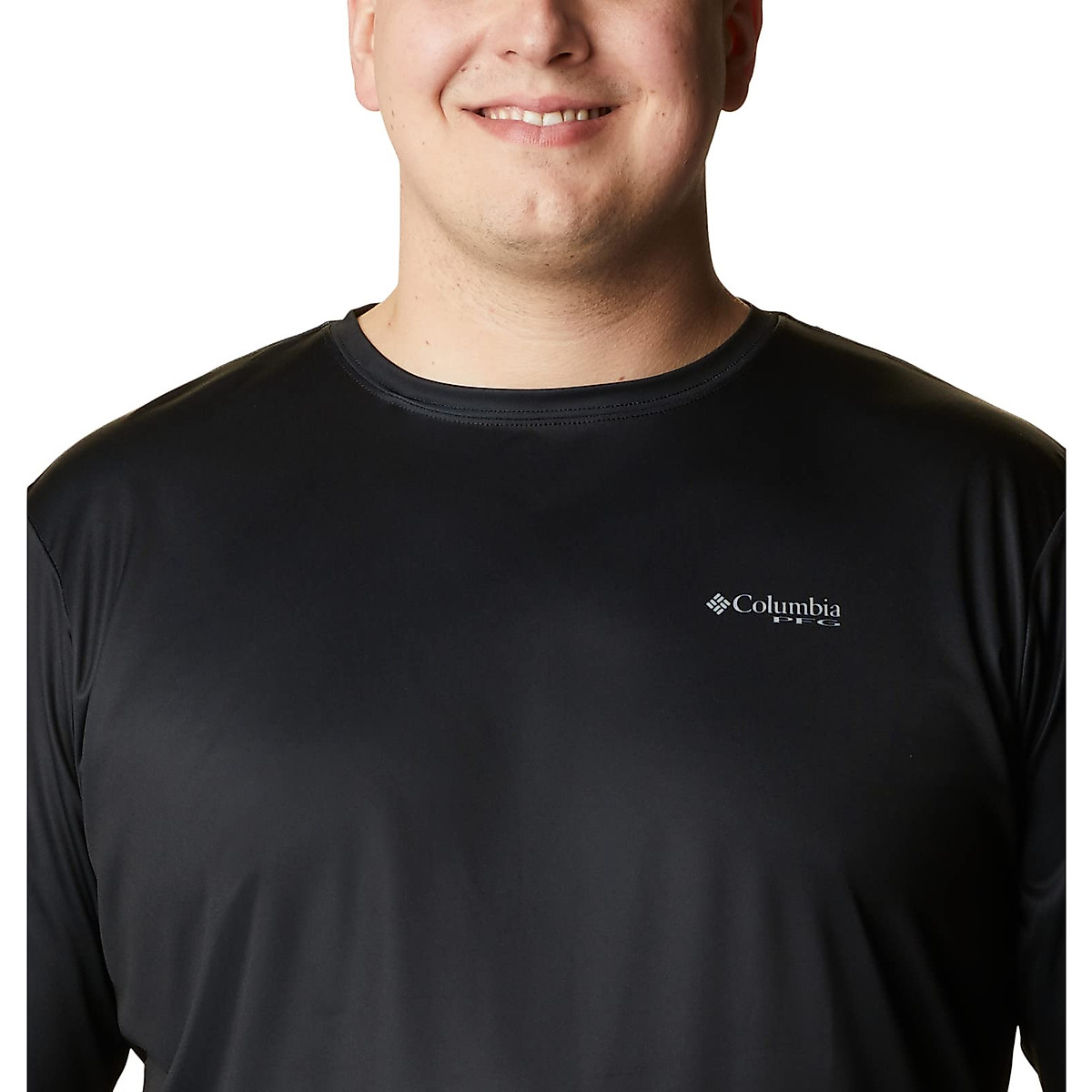 Columbia Men's Standard Terminal Tackle PFG Fish Flag LS, Black/Graphite, Medium