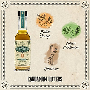 Scrappy's Bitters, Cardamom, 2 Pack Bottle