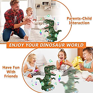 Dinosaur Toys for 1-2 Year Old Boy,Roar Music and Lights Toddler Toys for Boys Girls Age 1 2 3,Moving Dino Baby Toys with Mist Spray,Electric Dinosaur Toys for Kids 3-5 Easter Christmas Birthday Gifts
