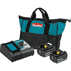 Makita BL1840BDC2 18V LXT® Lithium-Ion Battery and Rapid Optimum Charger Starter Pack (4.0Ah)