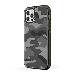 CASETiFY Impact Case for iPhone 12 Pro Max - Camo grey - Clear Black