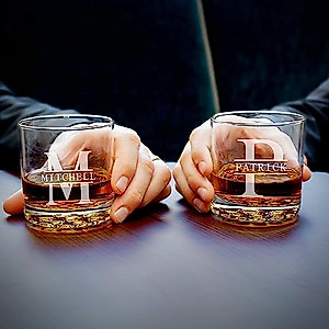 Halo Cocktail Smoker Kit 7pc with Two Custom Hamilton Whiskey Glasses (Personalized Product)