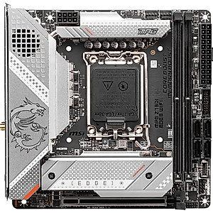 MSI MPG Z790I Edge WiFi Gaming Motherboard (Supports 12th/13th Gen Intel Processors, LGA 1700, DDR5, PCIe 5.0, M.2, 2.5Gbps LAN, USB 3.2 Gen2, Wi-Fi 6E, Mini-ITX)