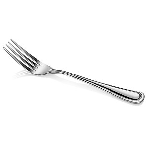 New Star Foodservice 58109 Slimline Pattern, 18/0 Stainless Steel, Serving Fork, 8.25-Inch, Set of 12