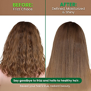 Curls & Naturals Triple Moisture Leave-In Conditioner for Natural Hair, Ideal for All Hair Types, Including Curly & Wavy, Detangles & Softens, 16 OZ