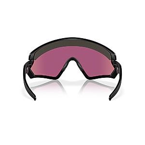 Oakley Men's Oo9418 Wind Jacket 2.0 Rectangular Sunglasses, Black, 45 mm