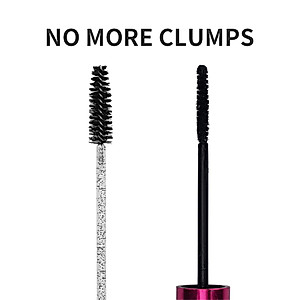 CHEFBEE 100PCS Disposable Eyelash Brush, Mascara Wands Makeup Brushes Applicators Kits for Eyelash Extensions and Eyebrow Brush with Container (Black)