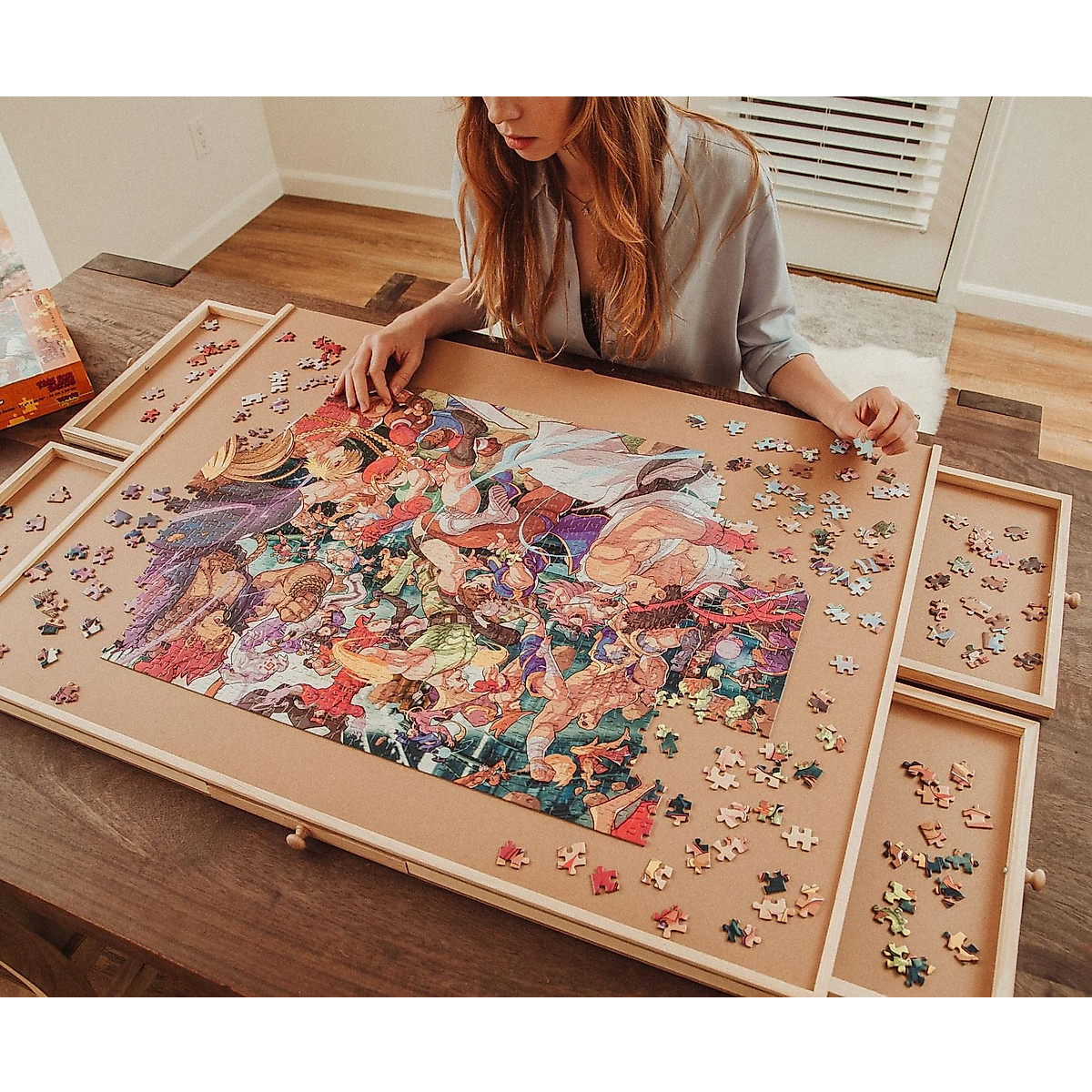 Toynk Street Fighter Time for Battle 1000-Piece Jigsaw Puzzle for Adults | Brain Teaser, Educational Developmental Toys & Games, Building Kit Activities to Encourage Creative Play | 28 x 20 Inches