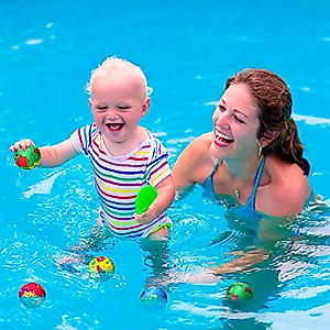 Leitee 60 Pcs 2 Inch Water Balls Reusable Pool Balls Mini Sponge Water Balls for Swimming Pool Absorbent Water Balls for Water Activities Beach Soaking Games Toys Party Favors Summer