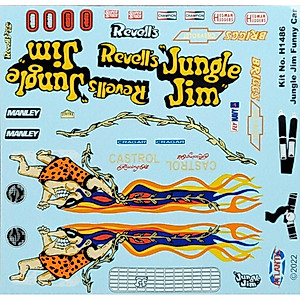 Atlantis AMCH1486 1/16 Jungle Jim Vega Funny Car Model kit, Multicoloured