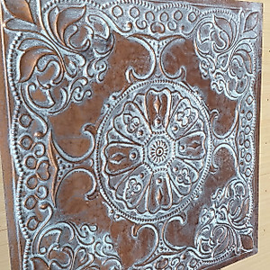 PAINTSDECOR Ceiling tiles faux tin weathered copper restaurant decor wall panel PL71 10pcs/lot