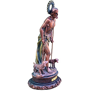 San Lazaro Statue 13" Inch Saint Lazarus Saint Religious Figure Copper Color