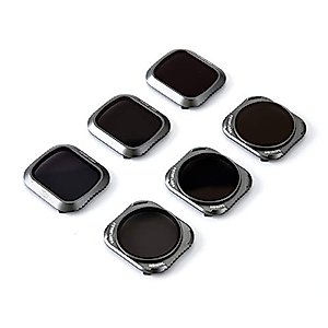Lens Filters for DJI Mavic 2 Pro Camera Lens Set, Multi Coated Filters Pack Accessories (6 Pack) ND4, ND8, ND16, ND4/CPL, ND8/CPL, ND16/CPL, Upgraded: Works with Gimbal Cover